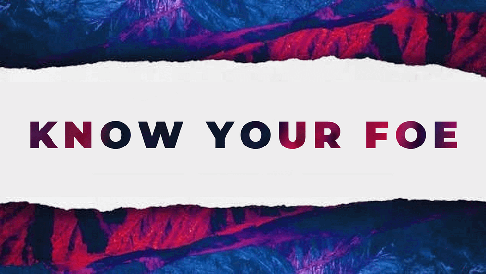 Message: “Know Your Foe” from Lee Brown – Radiant Church